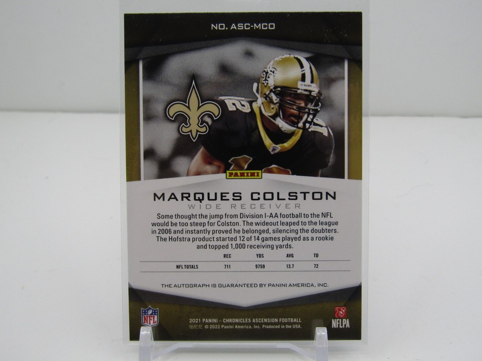 MARQUES COLSTON 2021 ASCENSION PURPLE PARALLEL AUTOGRAPH AUTO! #22/25 ...