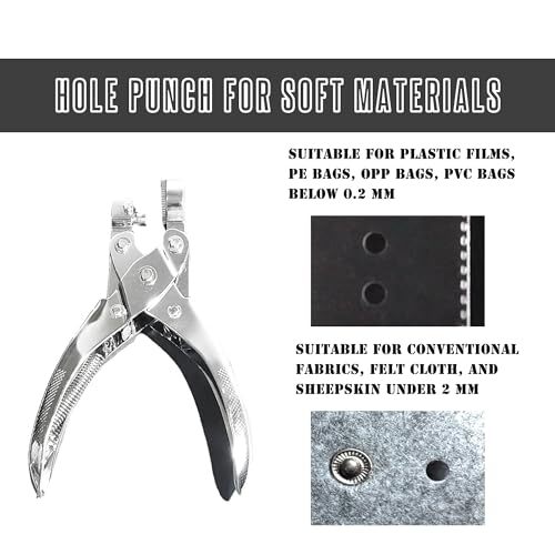 Felt and Fabric Hole Punch - Perfect for DIY Crafts Sheepskin Leather ...