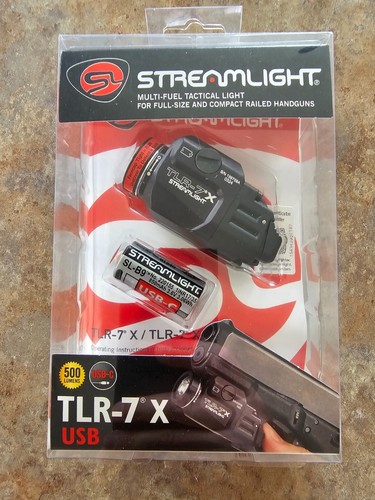 Streamlight TLR-7X Gun Mounted Light (SL-B9 USB Rechargeable Battery ...