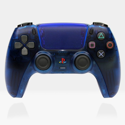 PS2 Clear Ocean Blue Killscreen x Sony DualSense Retro PS5 Controller ...