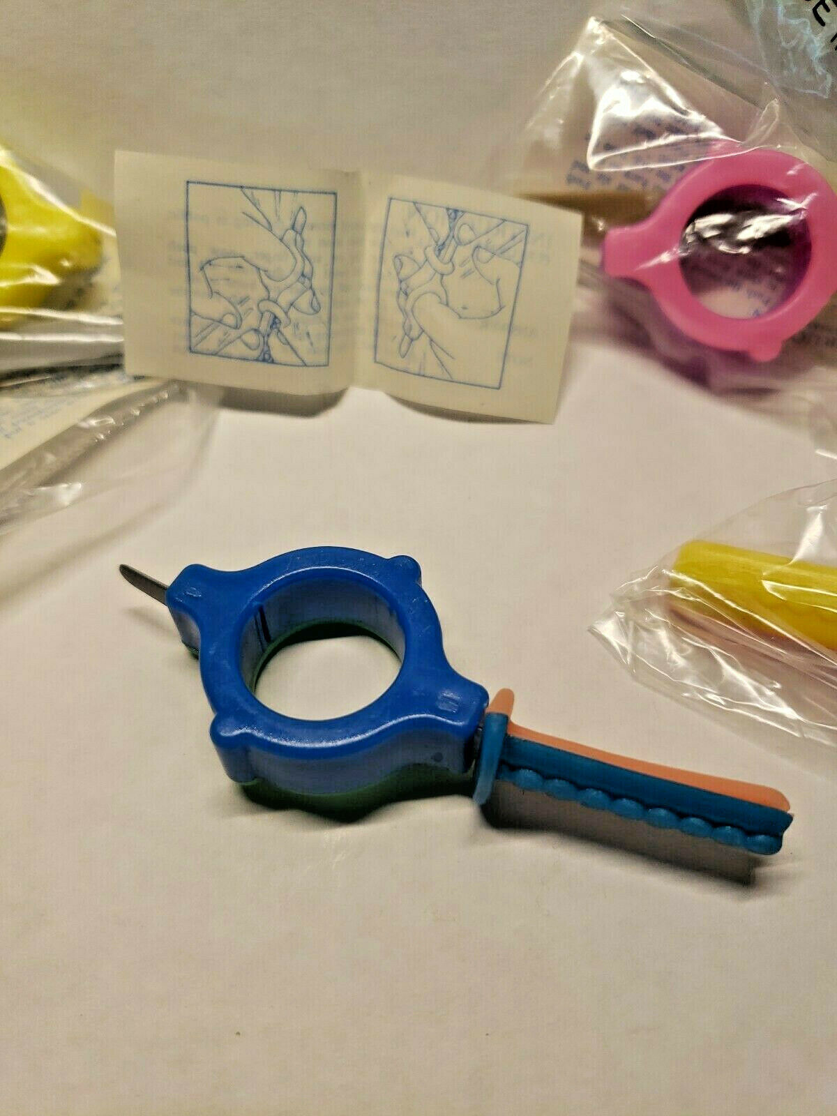 Vintage 6 Sword Through Finger Ring Toy Joke Knife Gag Charm Vending ...