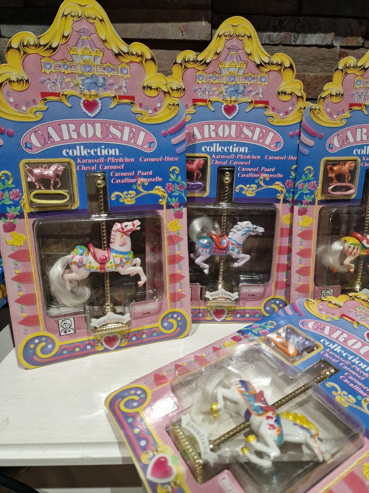 Matchbox Carousel Collection X 8 Horses - Vintage 1989 CARDED NEW ...