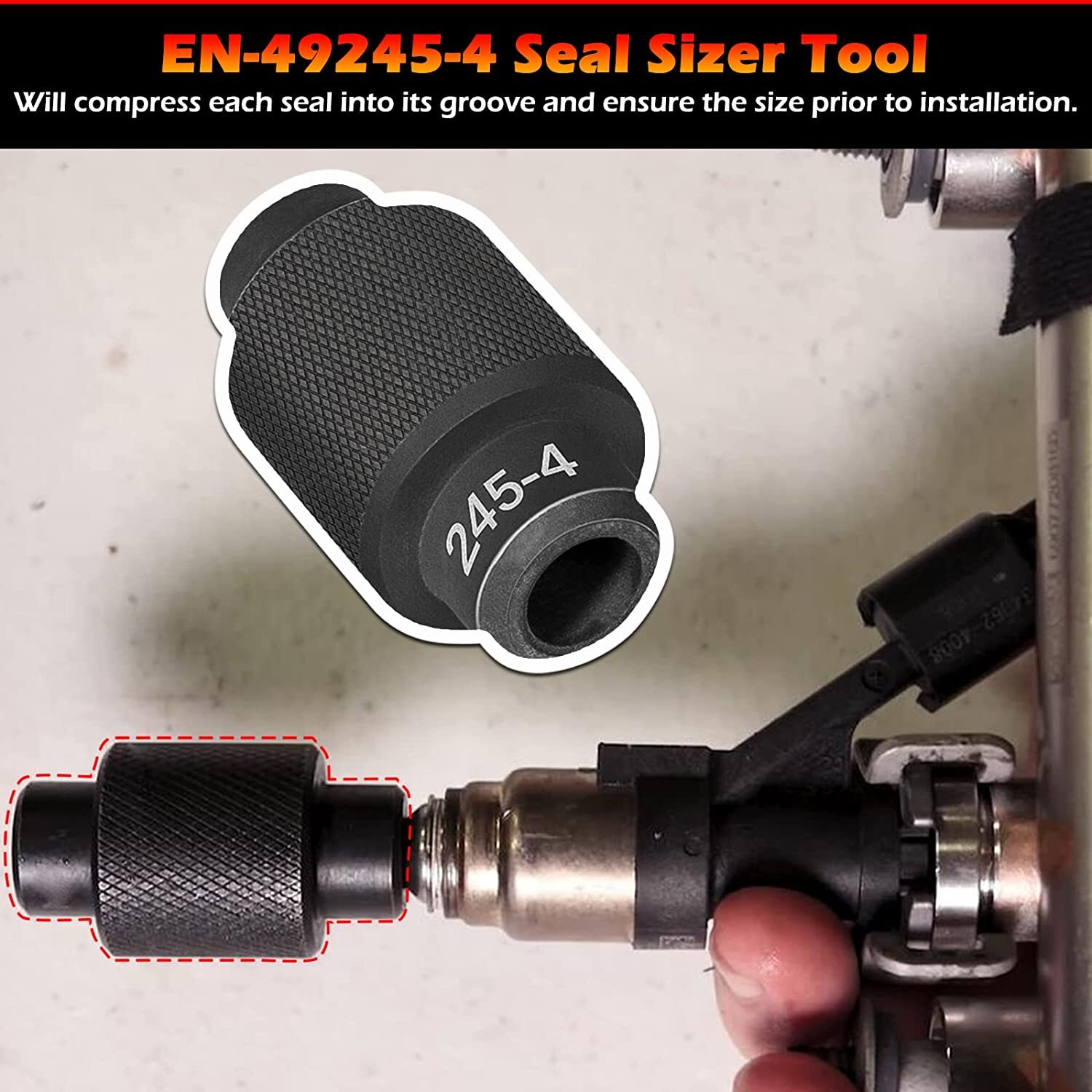 Fuel Injector Seal Install Tool Kit EN-49245 & EN-51105 For GM 245 ...