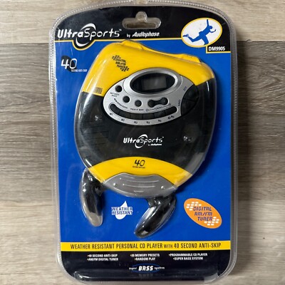 Ultra Sports Audiophase Portable CD Player Digital AM FM Tuner ...