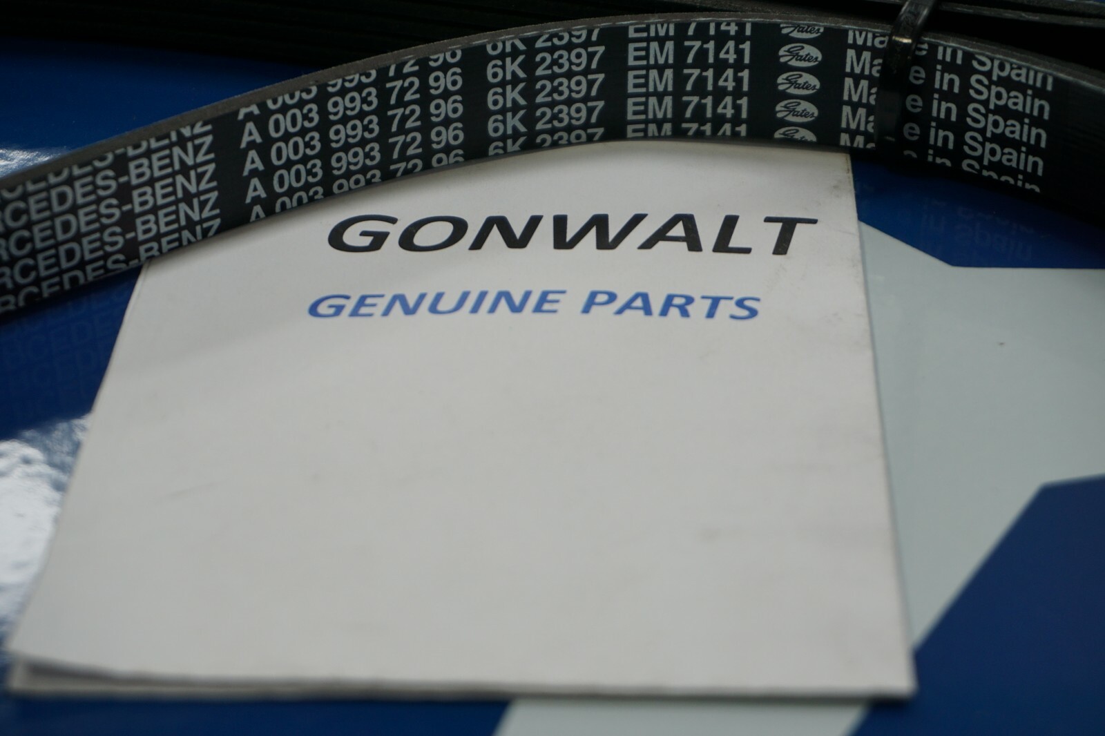 0039937296 Mercedes Benz OE Factory Genuine Engine Serpentine V-Belt C ...