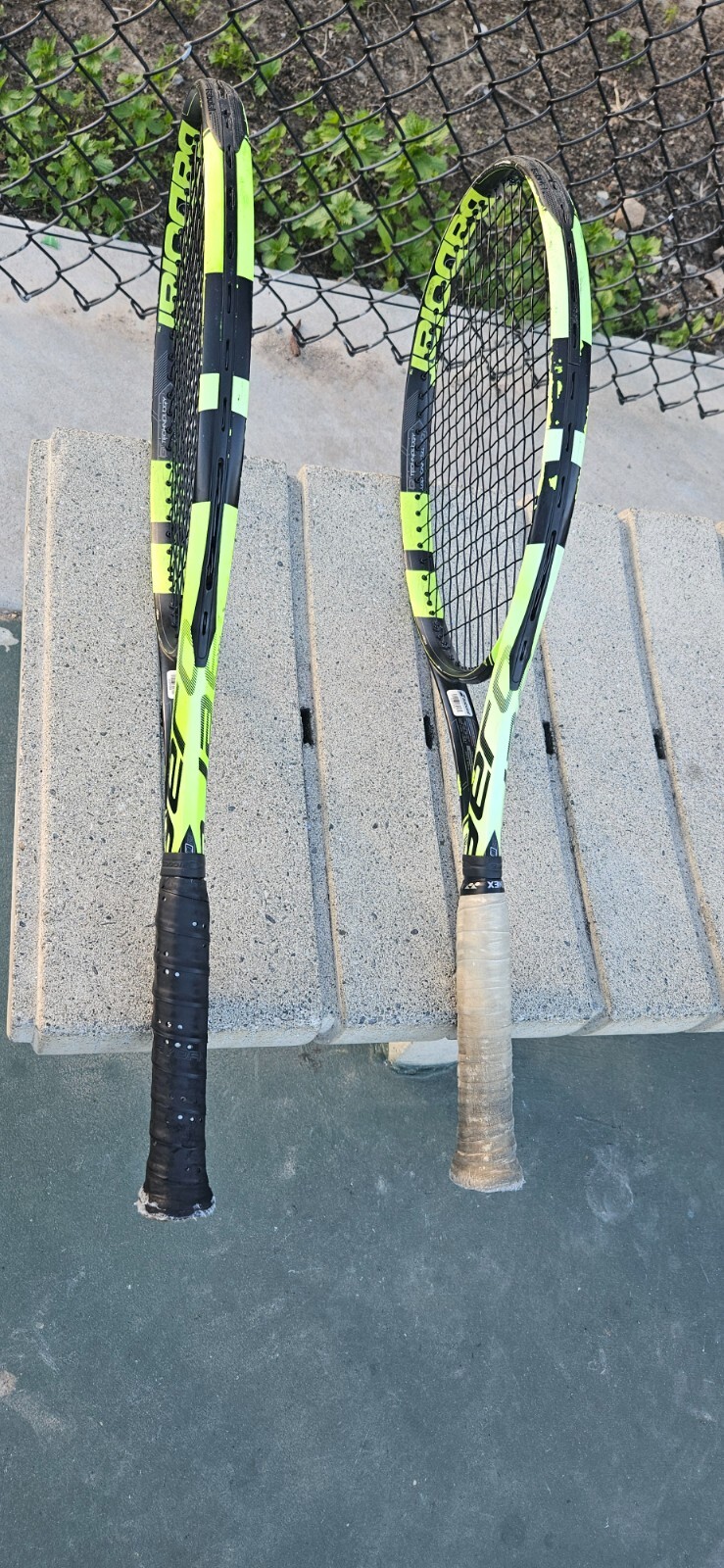 Two Babolat Pure Aero 2016 Tennis Racquets, 4 3/8, 10.6oz, 100 sq inch ...