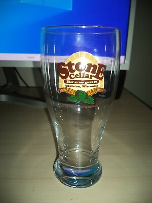 Stone Cellar Brewpub Pint Beer Glass Appleton, WI | eBay