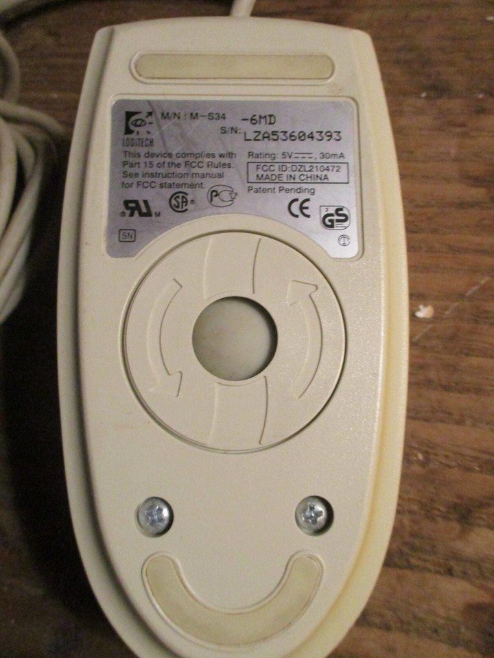 Vintage PC Computer Mouse Various Models Individual Mechanical Ball PS ...