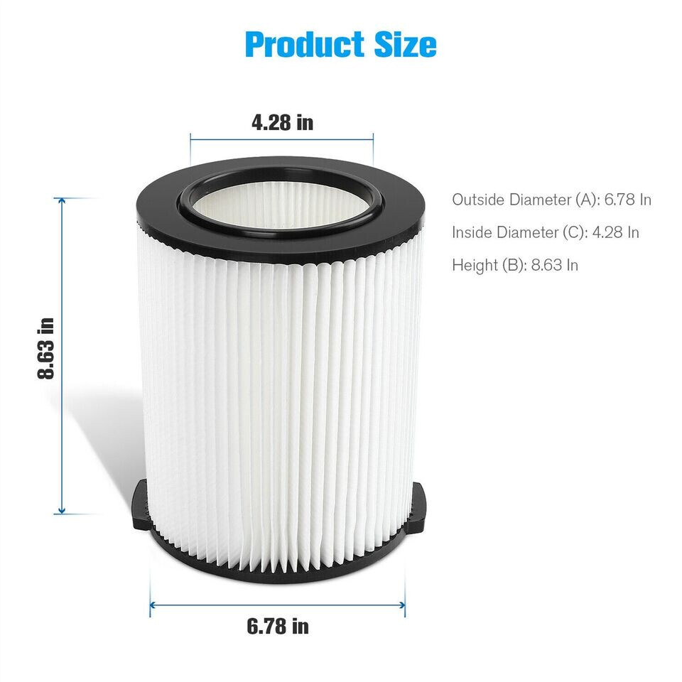 VF4000/VF4200 Replacement Filter For Ridgid WD1280 WD1450 WD1851 WD1680 ...