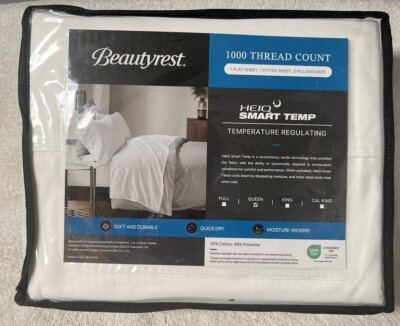 Beautyrest Heiq Smart Temp Temperature Regulating 1000 TC 4pc. Queen ...