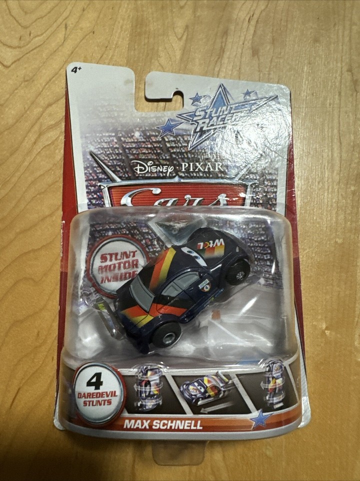 Disney Pixar Cars Stunt Racers Max Schnell Race Car 4 Daredevil Stunts ...