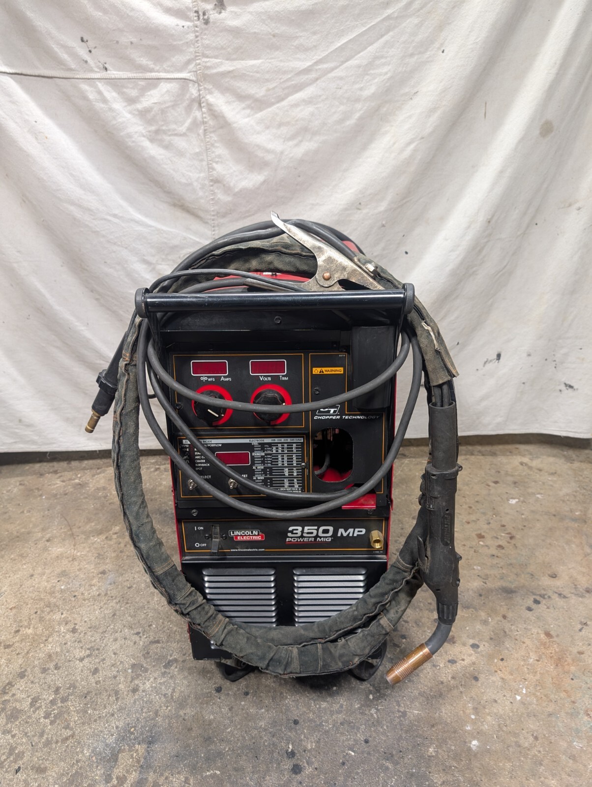 Lincoln Electric 350 MP Mig Welder + 15' Python Push Pull Aluminum Gun ...
