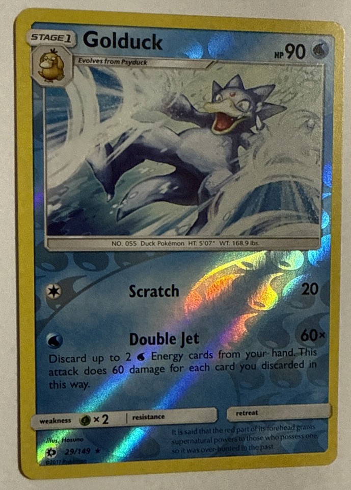 Golduck 29/149 Rev Reverse Holo Sun & Moon Base SM Pokemon Near Mint | eBay