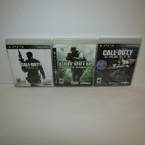 Call of Duty PS3 Lot Modern Warfare 4 Modern Warfare 3 Ghosts Sony ...