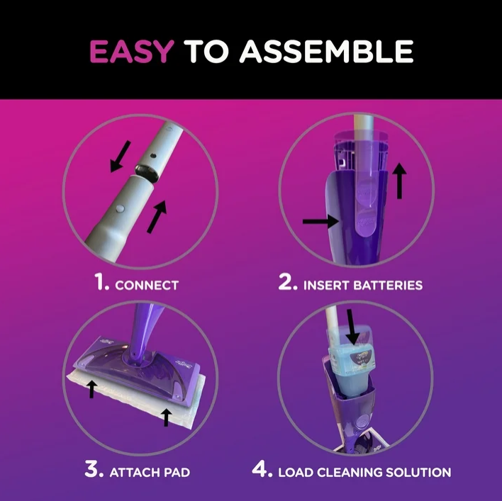 Swiffer Wet Jet Mop, Floor Cleaner for Mopping Wood, Laminate, Tile ...