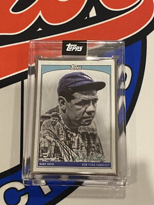 2022 Topps X Lauren Taylor BABE RUTH Silver Framed ARTIST PROOF /20 IN ...
