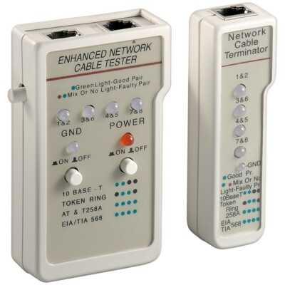 Kabeltester Netzwerk-Tester RJ45 CAT5,CAT6 Adertest | eBay