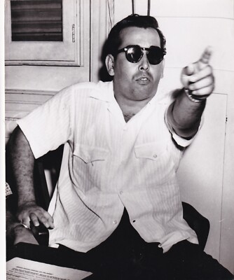 CUBAN MAFIA Gangster EL Muñeco PORTRAIT POLICE STATION 1950s ORIGINAL ...