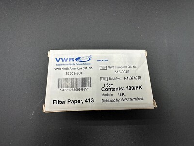 VWR 1.5cm Circles Grade 413 5μm Medium Qualitative Filter Paper 28309 ...