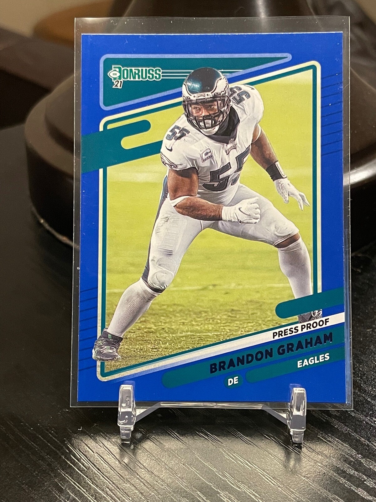 2021 Panini Donruss Brandon Graham #114 Blue Press Proof MINT! | eBay