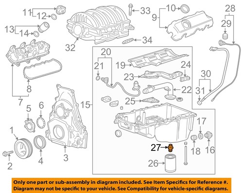 GM OEM 07-24 ATS Engine Engine Parts-Oil Filter Connector 12600225 | eBay