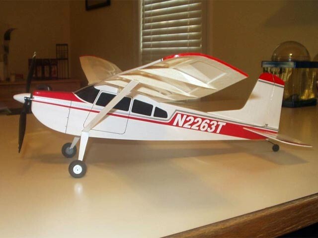 Cessna 185 Electric 24" Wingspan RC Model Airplane Printed Plans ...