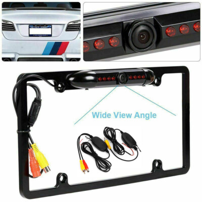 Wireless LED Backup Rear View Camera License Plate for Car/SUV/Truck ...