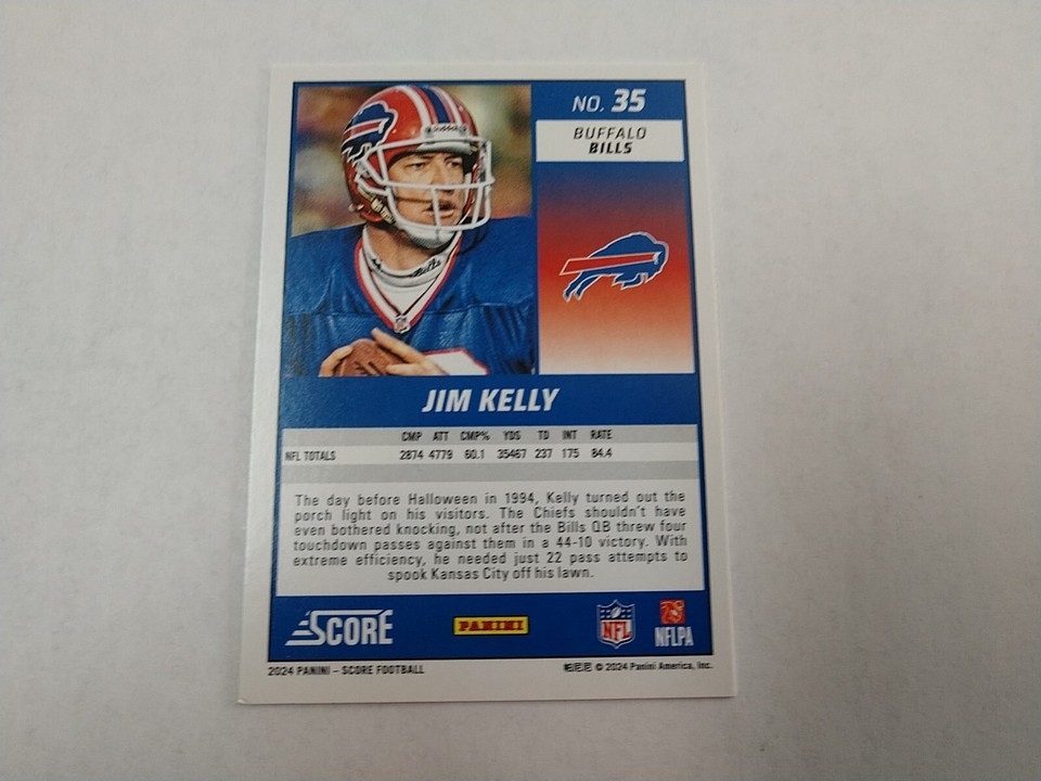 2024 Score - #35 Jim Kelly Buffalo Bills | eBay