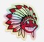 Holographic Chief Wahoo STICKER - Cleveland Indians Headdress ...