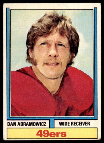 1974 TOPPS DAN ABRAMOWICZ SAN FRANCISCO 49ERS #320 | eBay