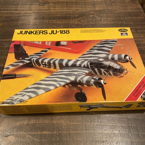 1/72 scale Testors / Italeri WWII German Junkers JU-188 Bomber New Open ...