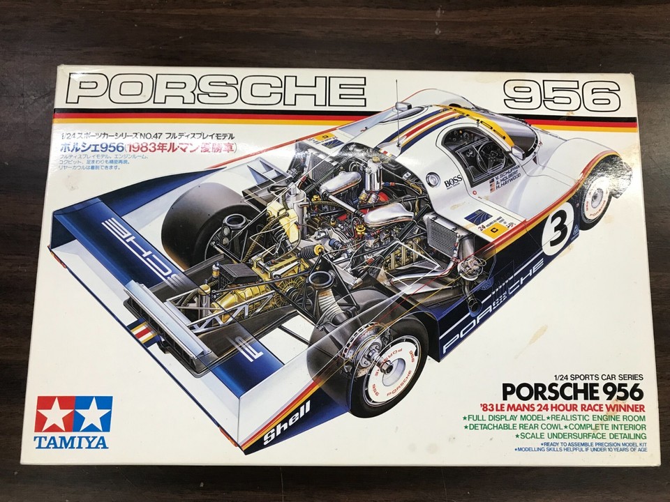 tamiya 1/24 porsche 956 83 lemans 24 hr race winner #24047 sealed parts ...