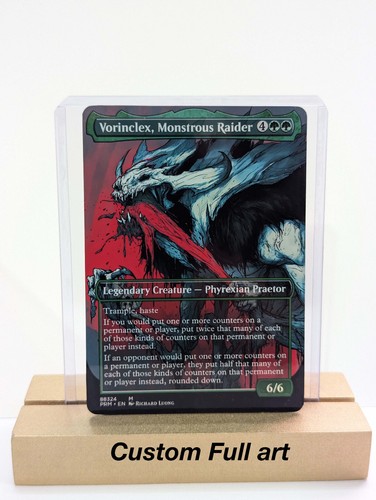 Vorinclex, Monstrous Raider Foil Custom sticker on bulk MTG Commander ...