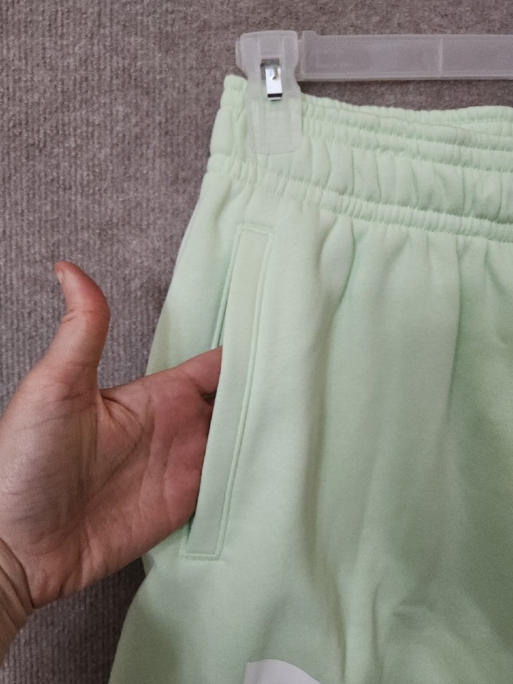 Under Armour UA Rival Fleece Big Logo Gym Shorts Mens M Neon Green ...