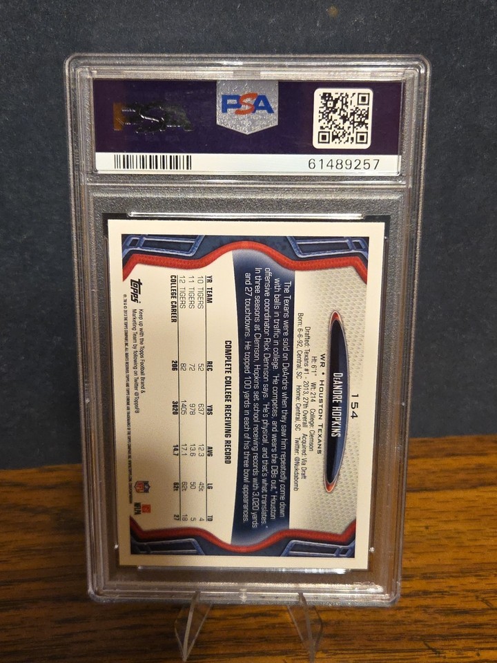 2013 Topps Chrome - DeAndre Hopkins #154 Ball in Right Hand (RC) | eBay