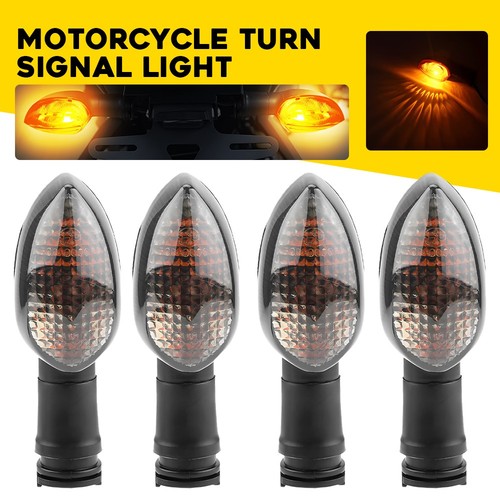 4X Motorcycle Turn Signals Amber Light Blinker Indicator For Yamaha YZF ...