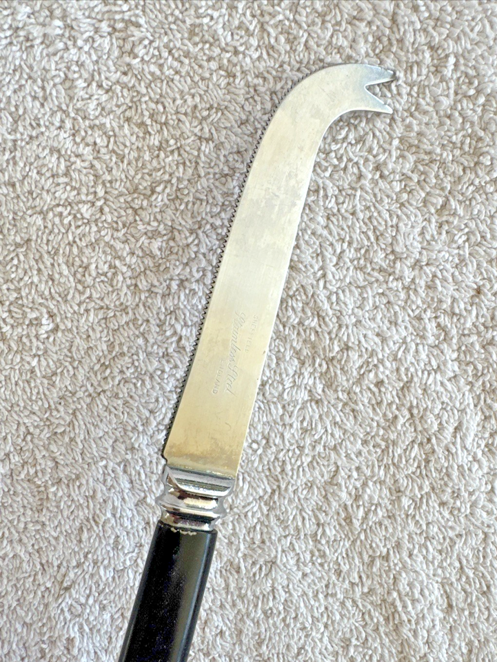 Cheese Knife 7.5" Sheffield Stainless Steel England Black Vintage Blade ...