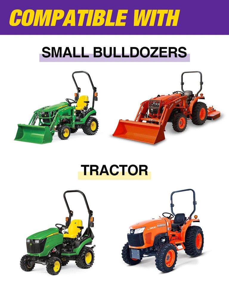 Heavy Duty Tractor Tool Box, Universal Tractor Basket with Tray ...