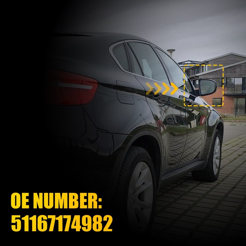 Right Side Door Wing Mirror Glass 51167174982 Heated For BMW E71 E72 ...