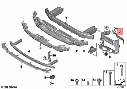 Genuine BMW Alpina B7 G11 G12 G14 G15 G30 G31 Cross-Brace Rear Left ...