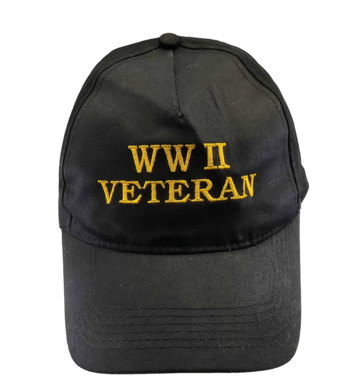 Black World War II WWII Veteran Military Baseball Cap… - Gem