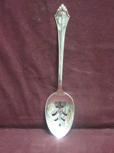 Oneida community Silverplate KENWOOD PIERCED SERVING SPOON 8 1/4 " No ...