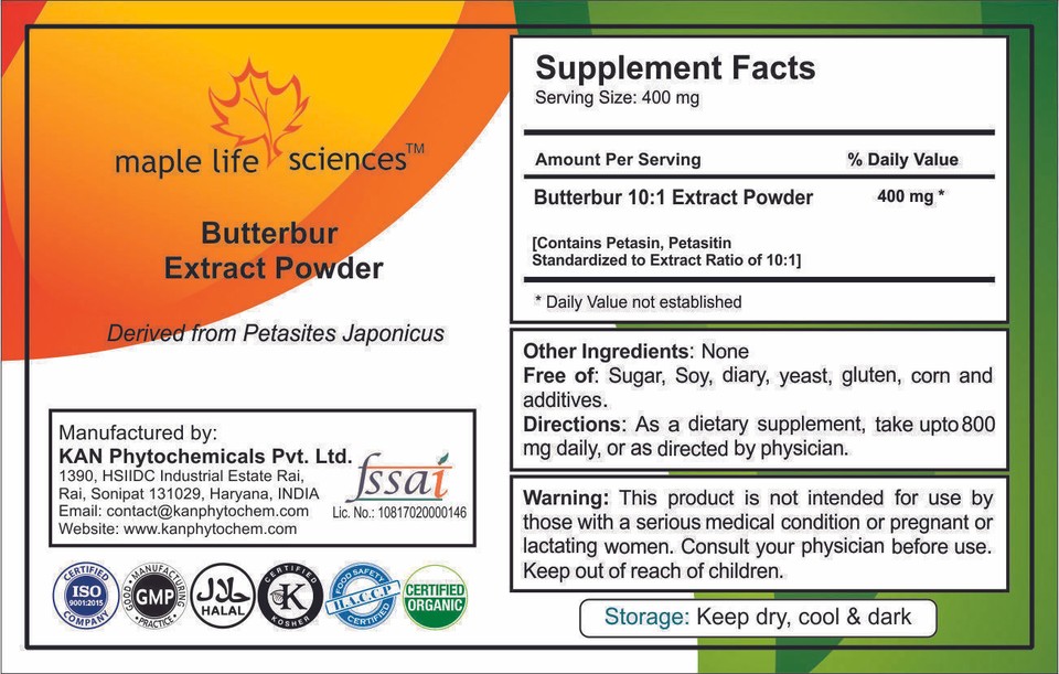 Butterbur 10:1 Extract Powder Petasites Japonicus Petasin Petasitin | eBay