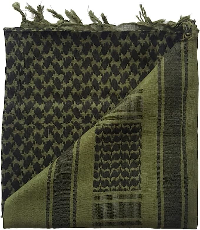 Multifunctional Shemagh Head Scarf - 100% Cotton Keffiyeh Arab Desert ...