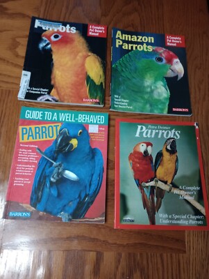 4 Paperback Books on Parrots Barron's Amazon Parrots Owners Manual | eBay