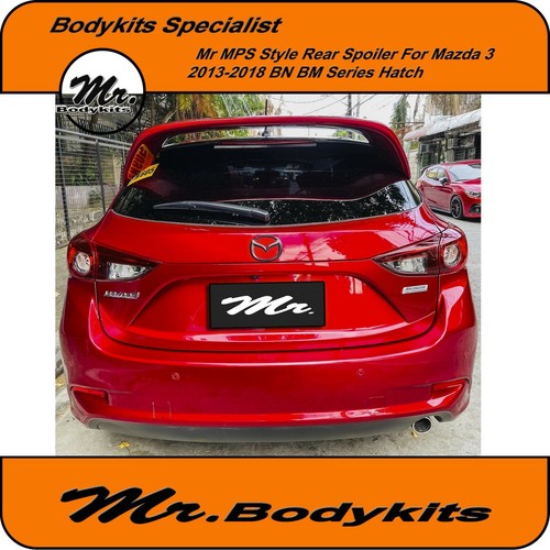 Mr Bodykits MPS Plastic Made Rear Spoiler Wing For Mazda 3 2013-2018 ...
