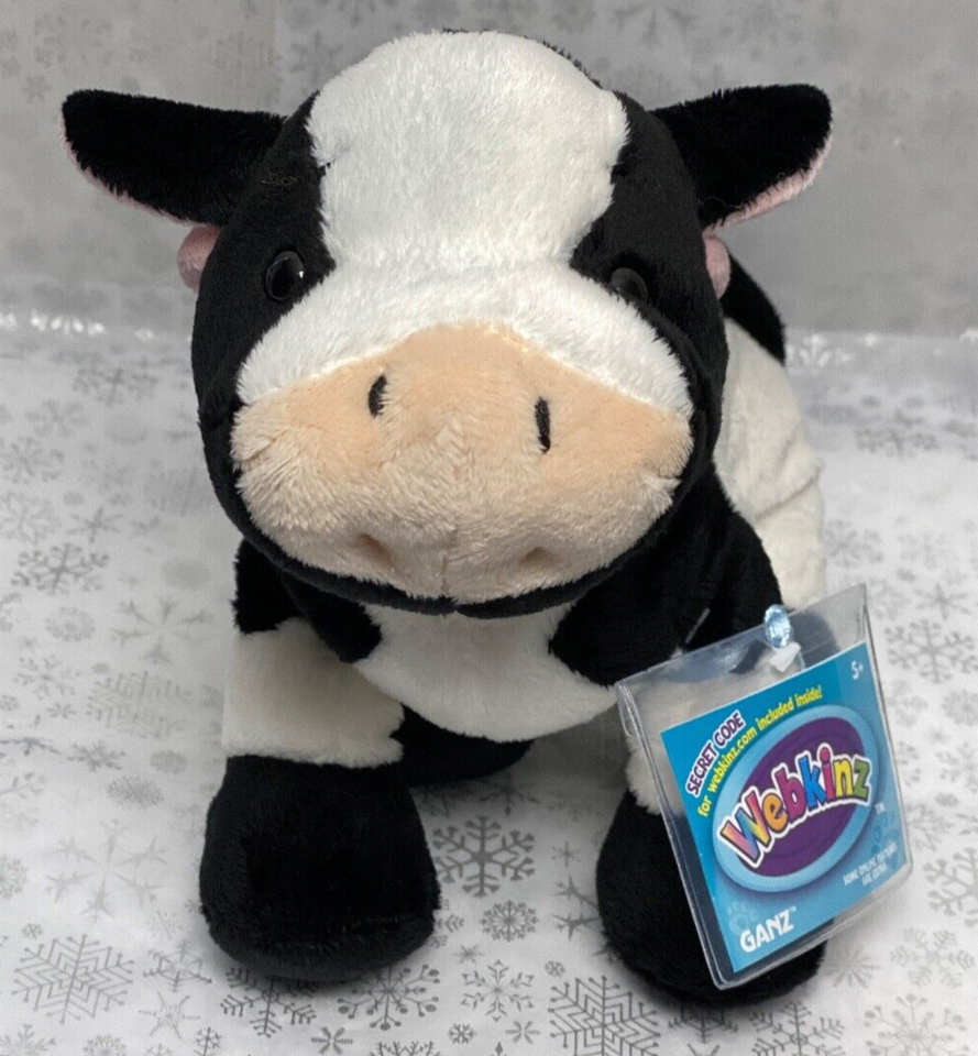 Webkinz Holstein Cow, New with sealed code tag, HM687,Rare Collectible ...