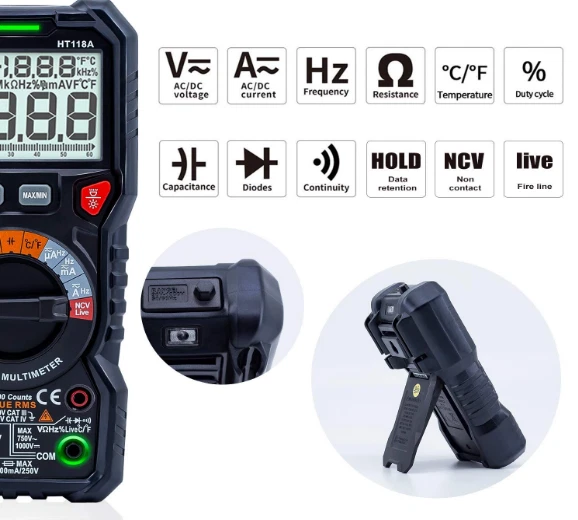 KAIWEETS HT118E/A Digital AC/DC Multimeter TRMS 20000, 42% OFF