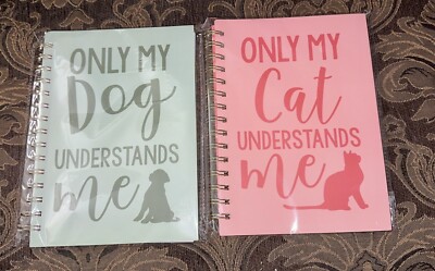 Only my cat/dog understand me journals | eBay