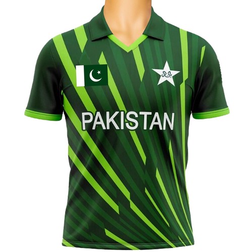 Pakistan Cricket T Shirt Jersey Unisexe Adultes Hommes SPORTS Chemises ...